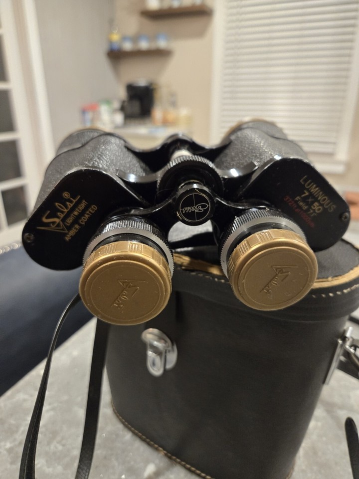 Binoculars, Vintage SELSI LIGHT WEIGHT LUMINOUS 7x50 1000 Yards ...