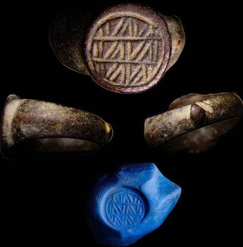 Ancient Judaea Iron Age Bronze Ring Aramaic Paleo-Hebrew Scrip ...