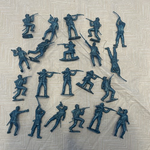 Lot of 21 Vintage MPC Toy Civil War Union Soldiers Metallic Blue c1960s ...
