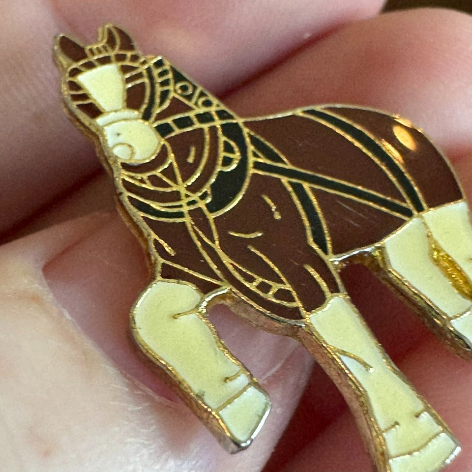 Vintage Clydesdale Horse Lapel Pin Draft Horse Working | eBay UK