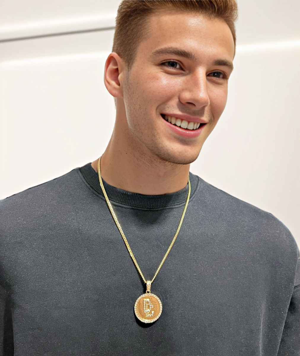 Hip Hop Polished DC Dream Chasers Round Pendant 24 Hip Hop Polished DC Dream Chasers Round Pendant 24