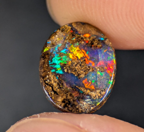 2.65ct GORGEOUS FIRE Natural AUSTRALIAN Boulder MATRIX Opal Stone+VIDEO | eBay
