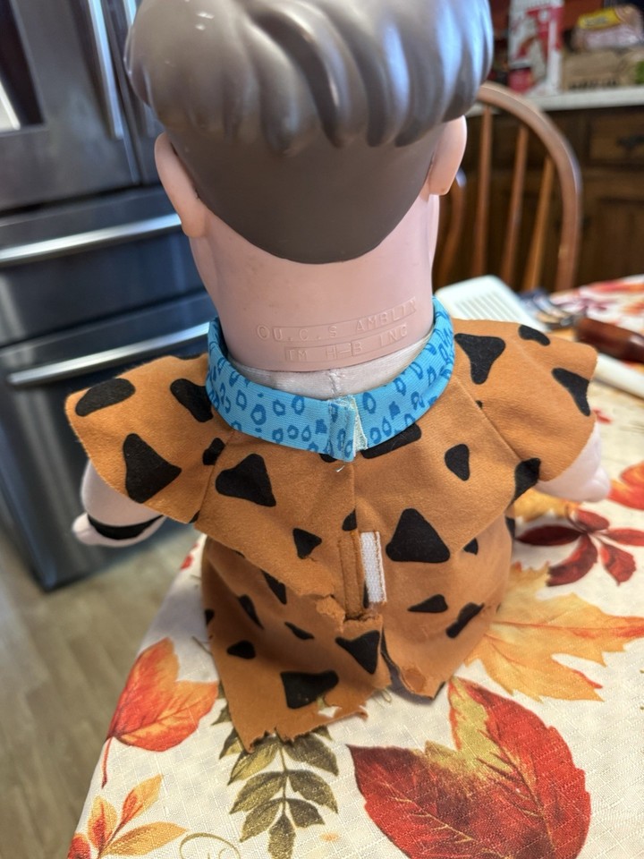 Vintage 1993 Fred Doll Toy Flintstones Movie Mattel Amblin Studios John ...