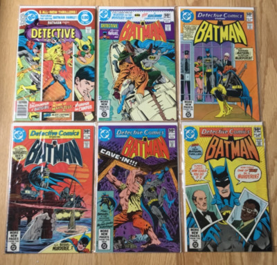 Detective Comics #491 496 497 498 499 501 DC Comics 1980 Mixed Grade ...