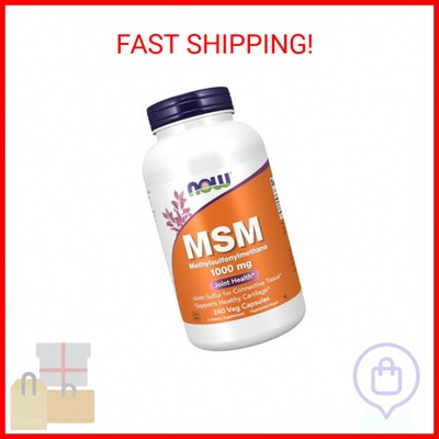 NOW Supplements, MSM (Methylsulfonylmethane) 1,000 mg, Joint Health*, 240 Veg Ca | eBay