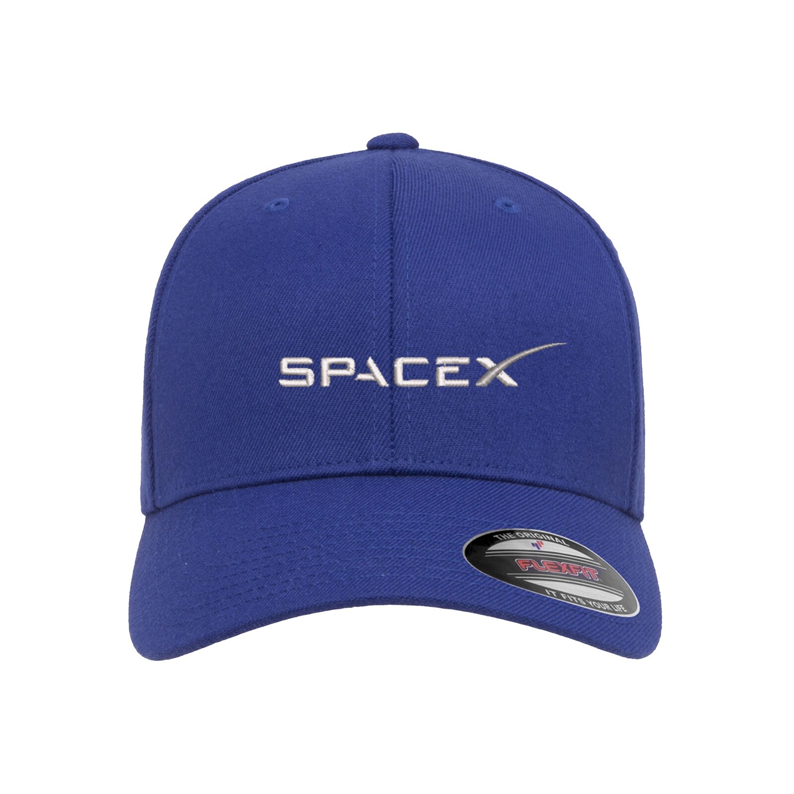 SpaceX Logo Embroidered Flexfit Fitted Ball Cap | eBay
