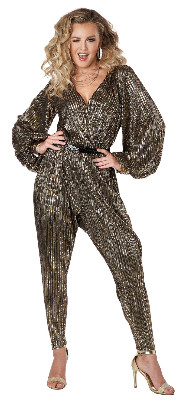 California Costumes Gold Disco Queen Costume, Large (… - Gem