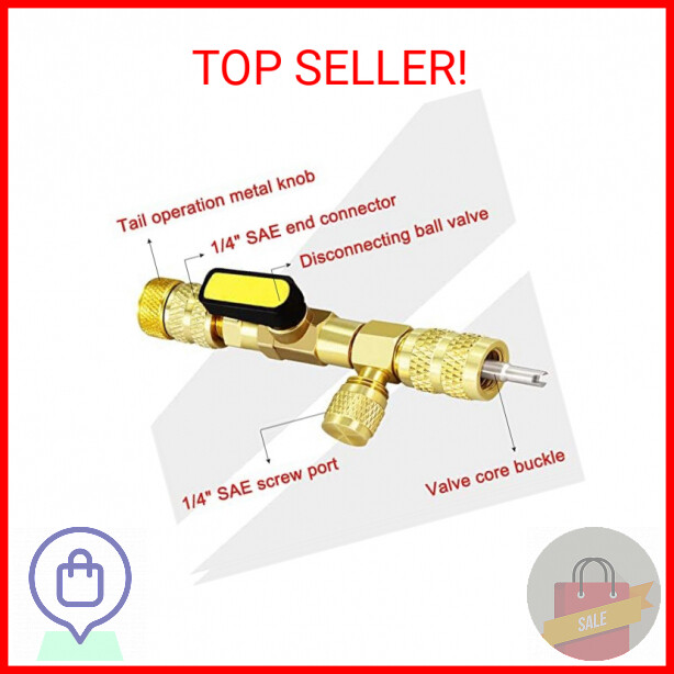 Valve Core Removal Tool HVAC, AC Schrader Valve Tool, R410A Mini Split ...