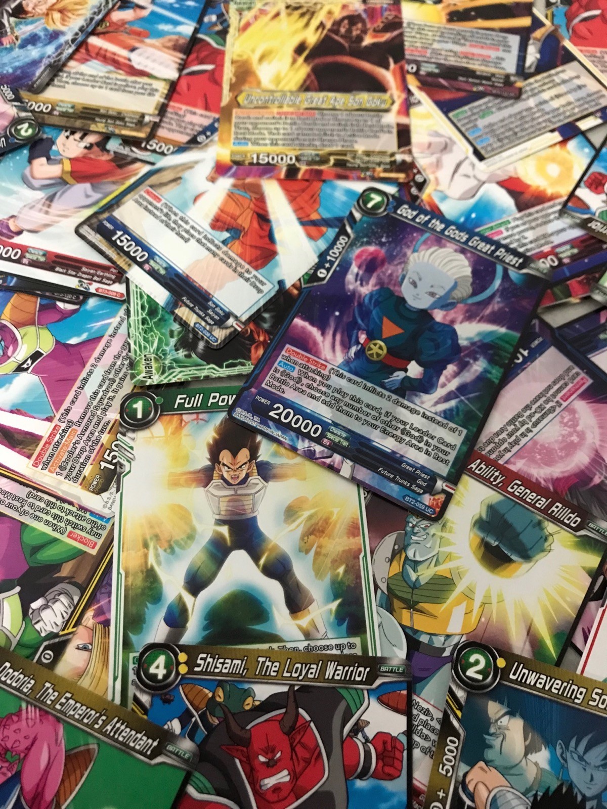 BANDAI DragonBall SUPER Trading Card Game TCG : 100 ASSORTED CARDS ...