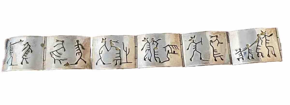Alpaca Native Stick Figures Six Hinged Scenes Man Wom… - Gem