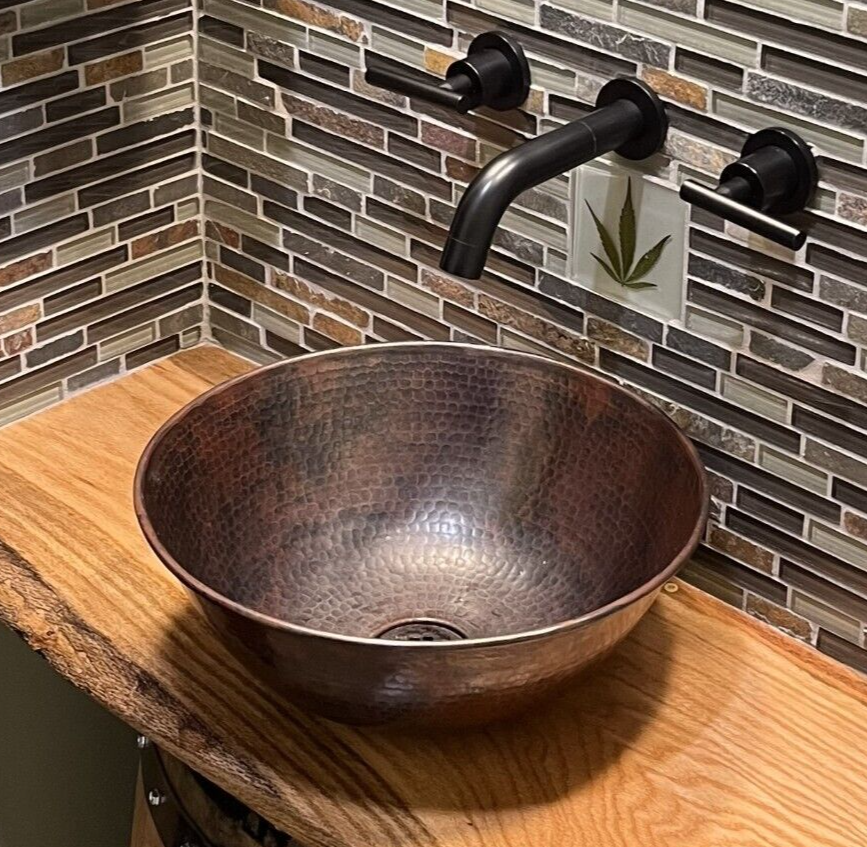 Copper Vessel Bathroom Sink