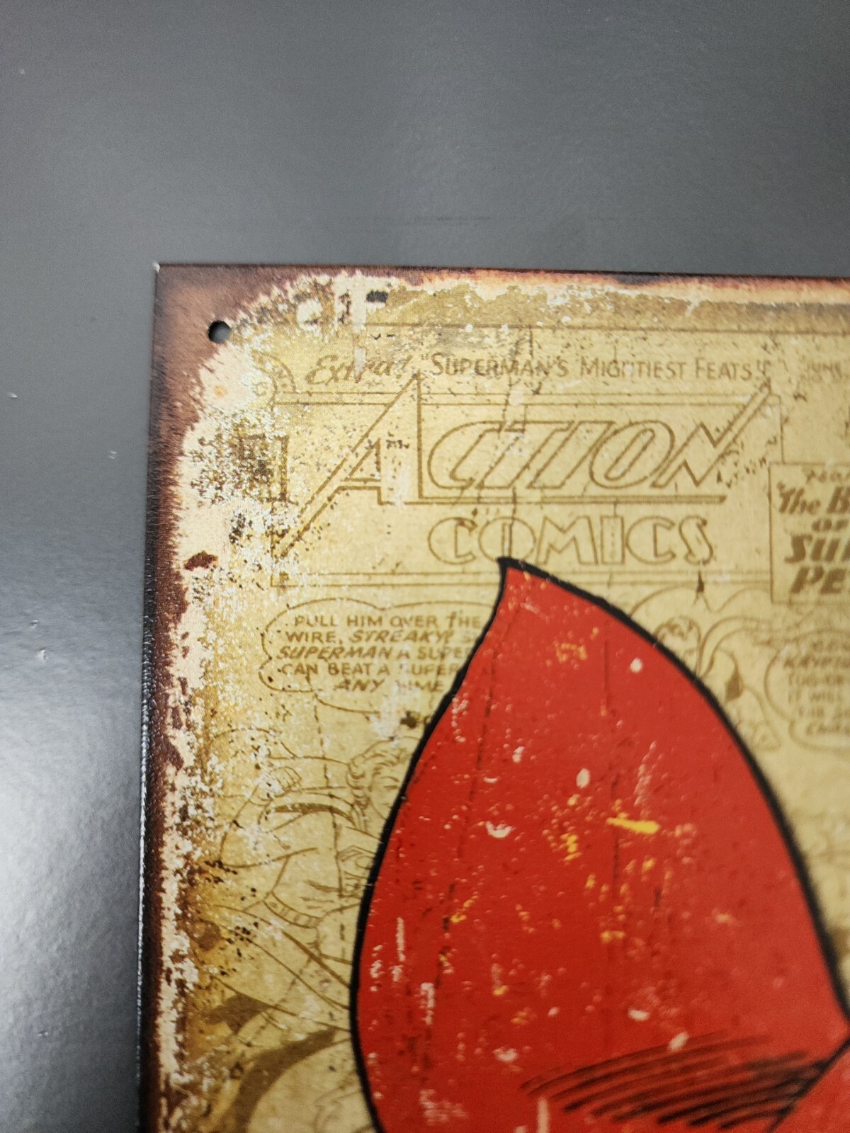 Vintage Style Superman Tin Metal Sign DC Comics Comic Book Hero ...