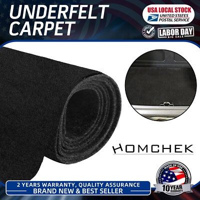 Black Durable Underfelt Carpet Non-Woven Fabric Underlay Floor Cabin ...