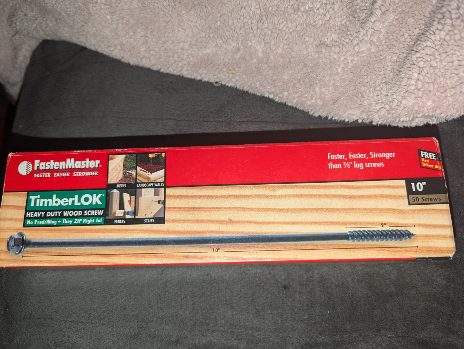 FastenMaster FMTLOK10-50A TimberLOK Steel E-Coat Hex Head Wood Screws ...