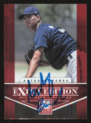 ANTHONY BANDA Autograph Baseball card auto MILWAUKEE BREWERS | eBay