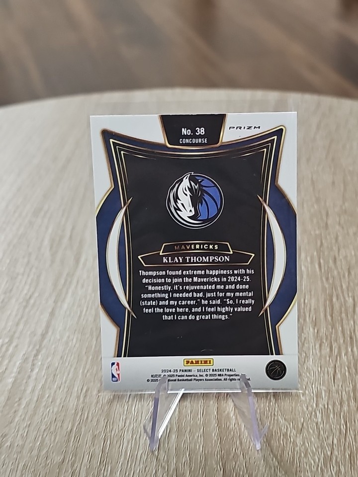 2024-25 Panini Select - Klay Thompson Concourse #38 Blue Prizm Holo | eBay