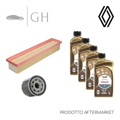 ECONOMY - KIT TAGLIANDO 2 FILTRI + 4 LT OLIO 5W30 RENAULT CLIO IV 1.2 ...
