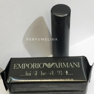 EMPORIO ARMANI HE By Giorgio Armani 100ml EDT Spray Men’s Perfume (100% ...
