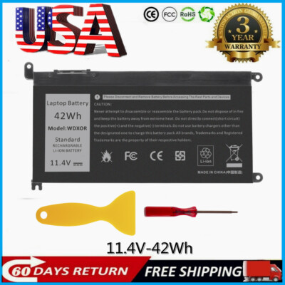 WDX0R Battery For Dell Inspiron 15 5000 5565 5567 5568 5578 P58F P66F ...