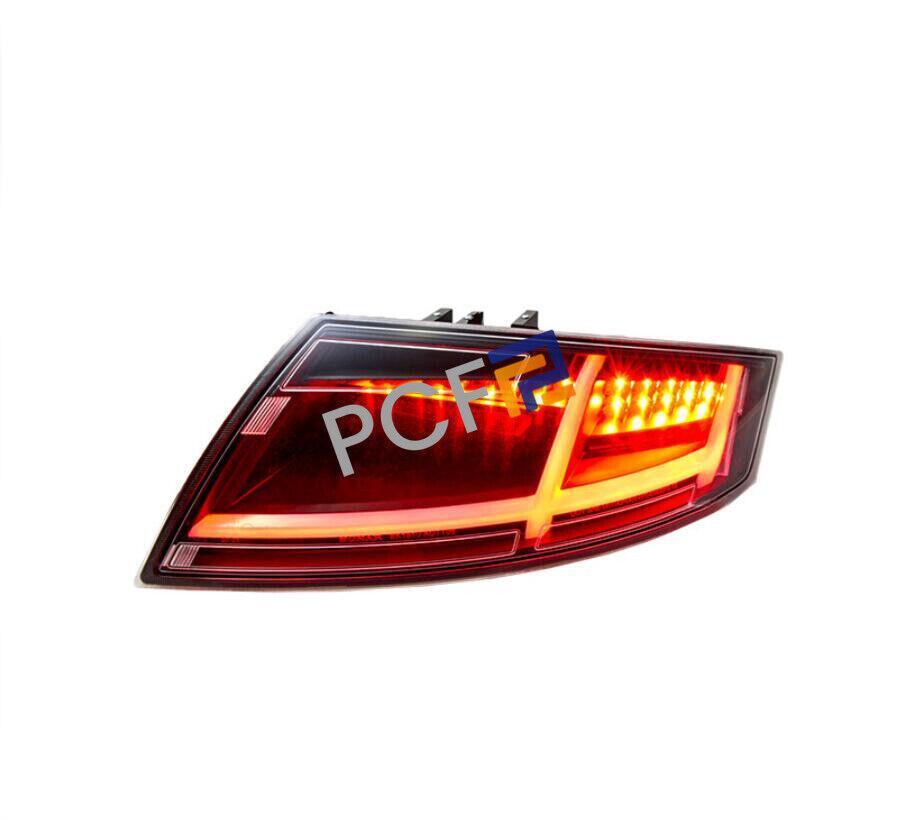 For Audi TT Tail Lights Assembly 2008-2014 Smoked Black Color All LED ...