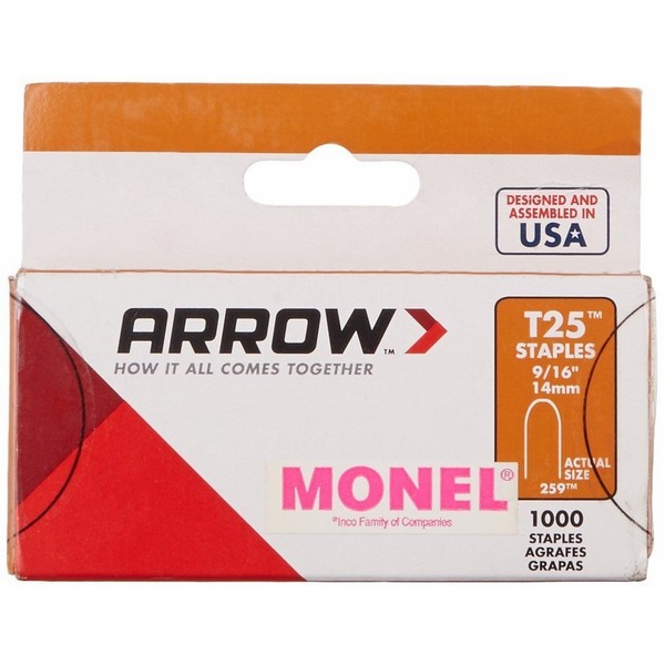 Arrow Fastener 259M 9/16-inch T25 Staples 1000 Count for sale online | eBay