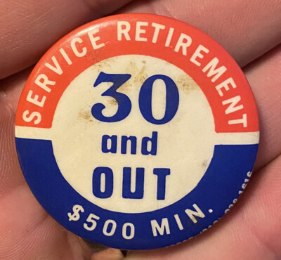 VINTAGE LAW ENFORCEMENT POLICE RETIREMENT PIN PINBACK BUTTON | eBay