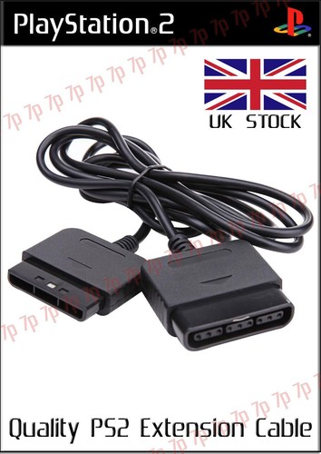 PS2 Dual Shock Extension Cable Lead 6ft Game Controller Sony ...