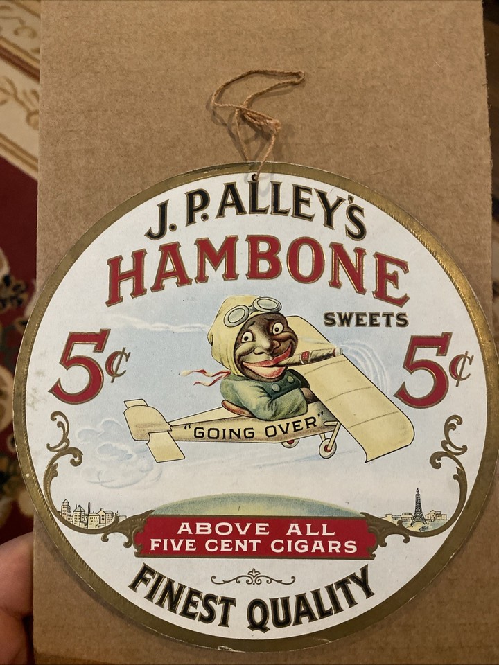 Antique Advertising 1920’s Hambone Sweets 5 Cent Cigar Embossed ...