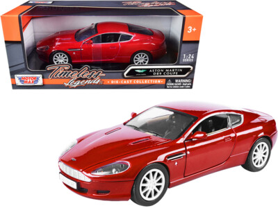 Aston Martin DB9 Coupe Red "Timeless Legends" 1/24 Diecast Model Car by ...