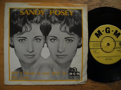 SANDY POSEY What A Woman In Love Won't Do / Miss Lonely 45 7" Sweden ...