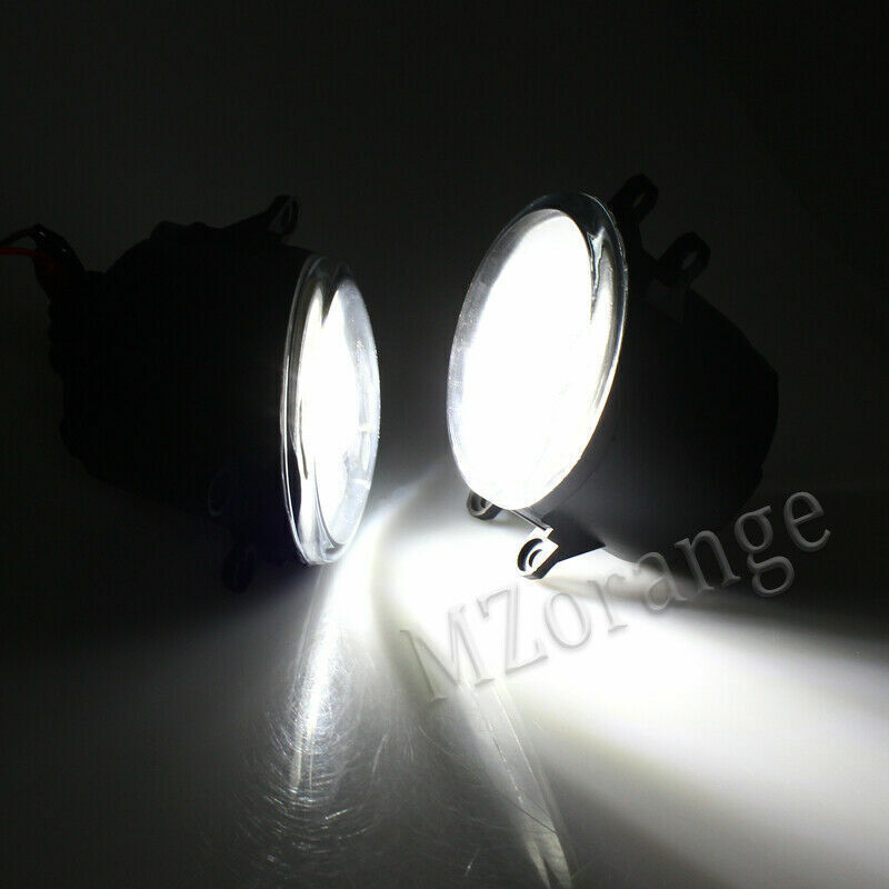 Pair LED Front Fog Light Lamp For Toyota Ractis Yaris Vios Vitz Rav4 ...