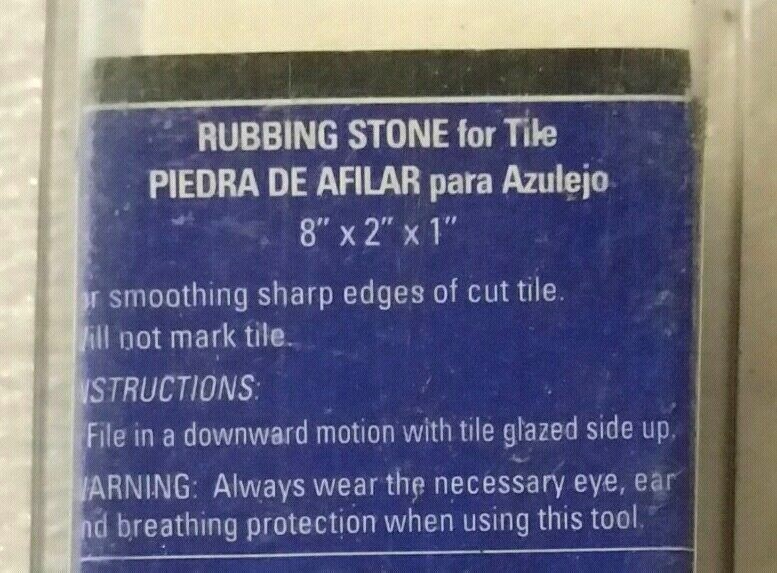 SUPERIOR Tile Rubbing Stone 531228 Non-Marring, 60 Grit, White 83-821A ...