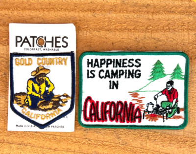 California Vintage Patches - New with Packaging - Camping and Gold ...