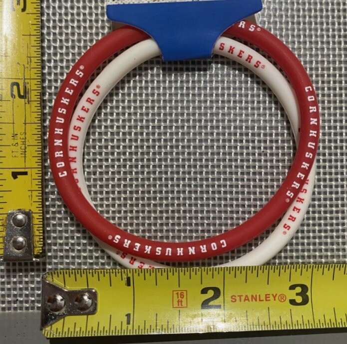 Nebraska Huskers 2 Rubber Wristband Bracelet New | eBay