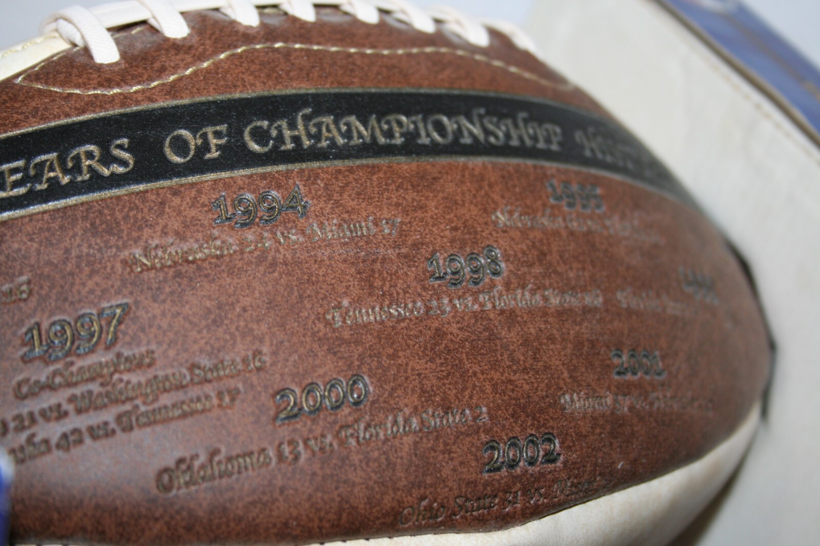 LSU TIGERS 2003 National Champions Fotoball Limited Ed. Sugar Bowl ...