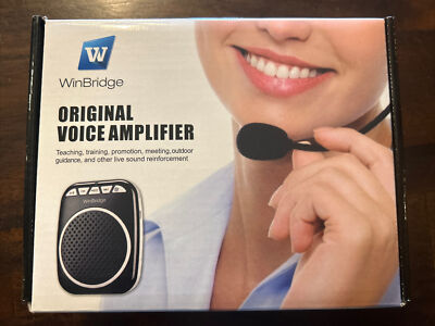 WinBridge Original 5W Voice Amplifier Headset Black Model WB001 5W ...
