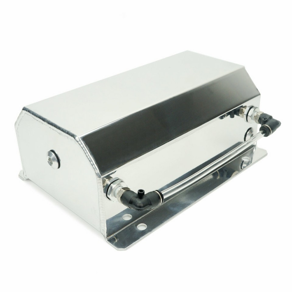 Universal 2L Aluum Alloy Water Coolant Header Overflow Expansion Tank ...