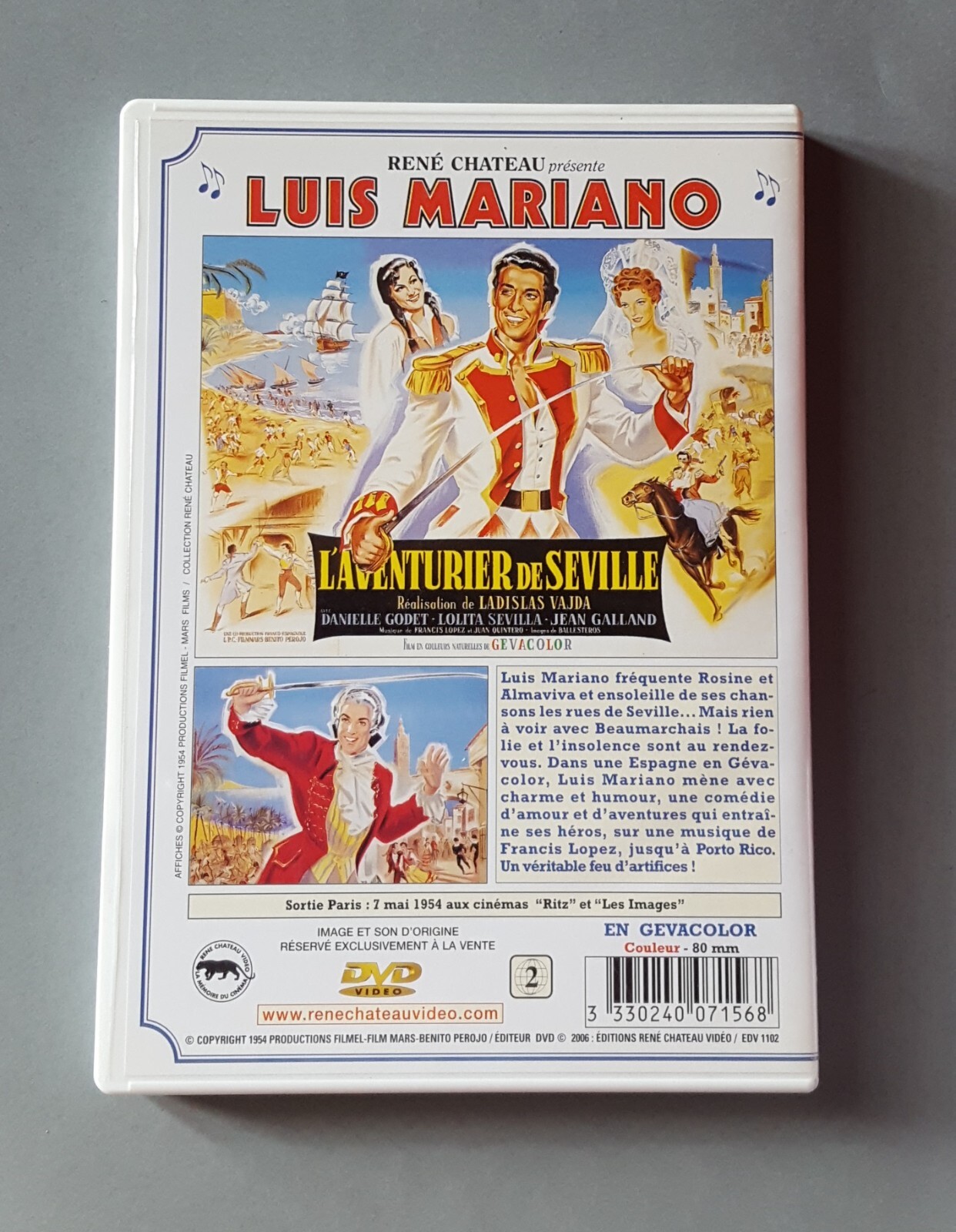 DVD L'AVENTURIER DE SEVILLE - Luis MARIANO / Danielle GODET - Ladislas ...