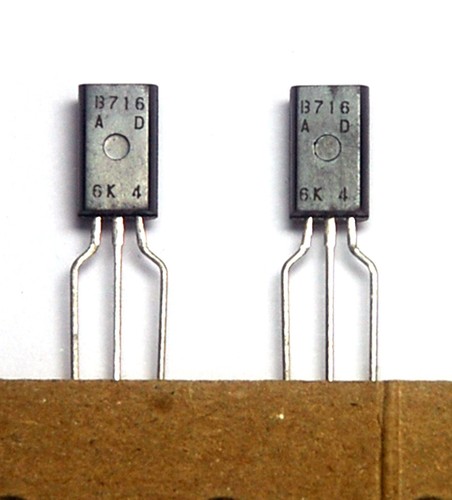 20pc PNP Audio Transistor 2SB716A Hfe=D Vceo=-140V Ic=-50mA Pd=750mW ...