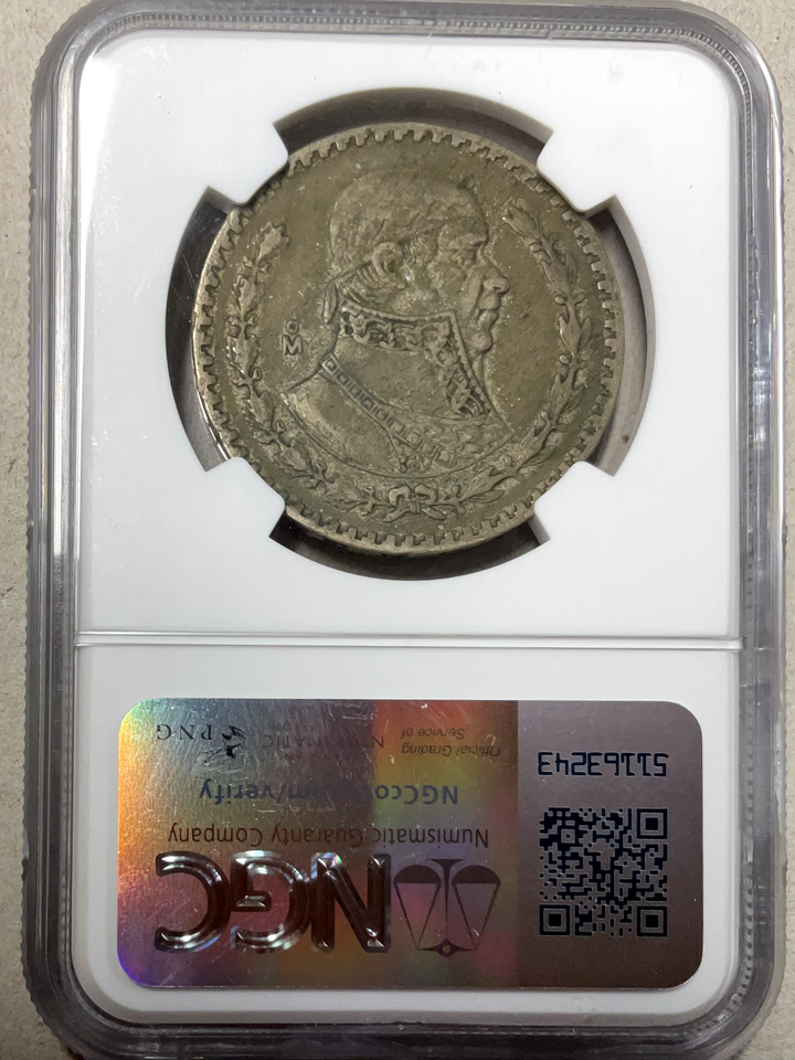 1958-Mo Mexico Peso - KM-459 - NGC genuine great strike details | eBay