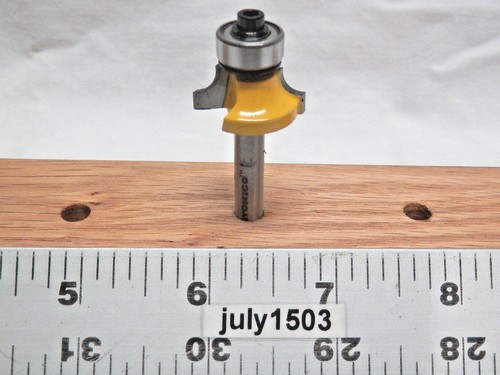(1) NEW Yonico 3/16 R Roundover Carbide Tipped Router Bit 1/4 Shank ...