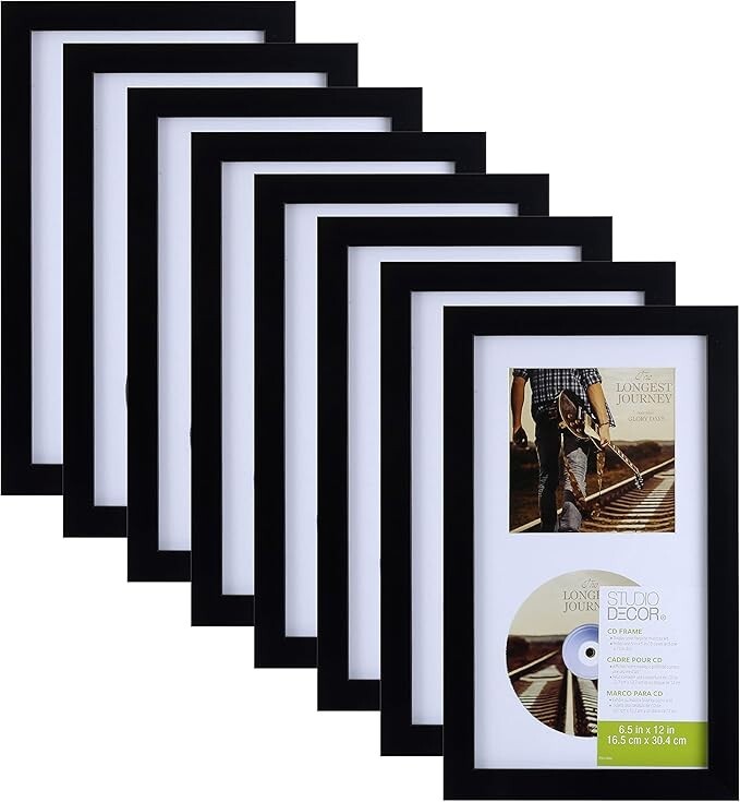 6.5" x 12" Black CD Display Case by Studio Décor Frame and Preserve CD ...