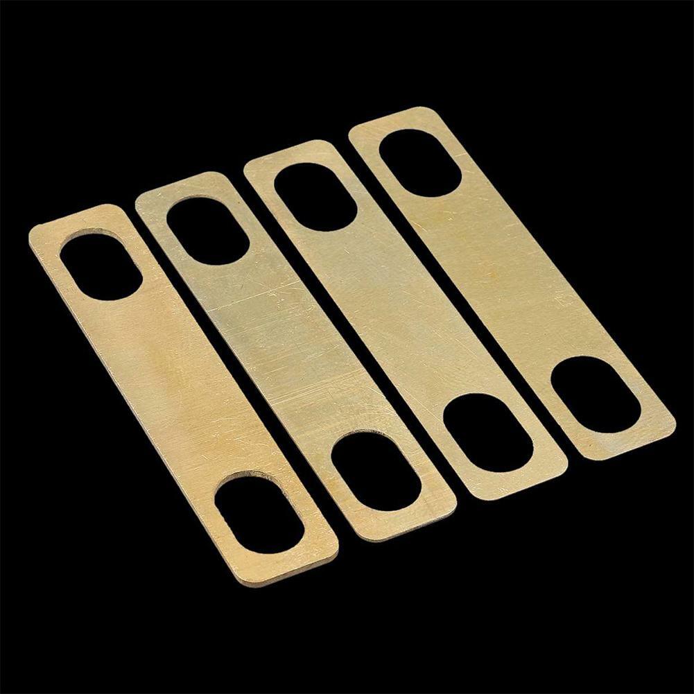 4x Guitar Neck Shims Brass, 2x .2mm, 1x .5mm, 1x 1mm for Stratocaster ...