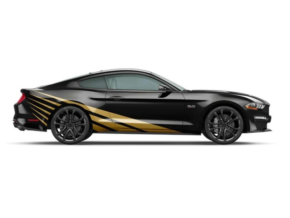 Graphic Racing Stripe Car Sticker Kit For Ford Mustang Trunk Side Door ...