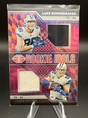 2023 Panini Illusions Luke Schoonmaker Jason Witten Rookie Idols RM-SW ...