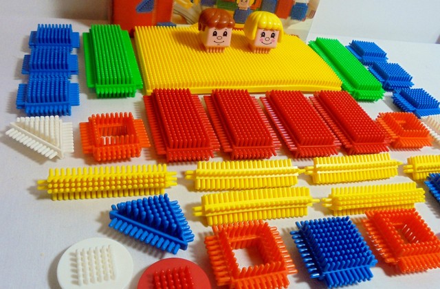 1991 Vintage Playskool Clipo Junior Stickle Bricks SFINOTOUBLAKIA 2 MIB ...