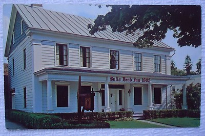 COBLESKILL NY Bull's Head Inn Vintage Restaurant Postcard Old Roadside ...