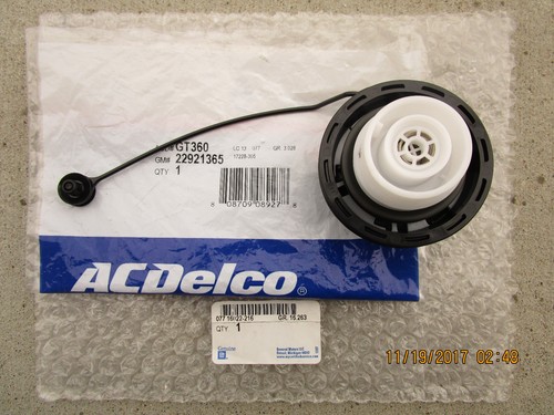 GM 22921365 ACDELCO GT360 GT-360 FUEL GAS TANK FILLER CAP WITH TETHER ...
