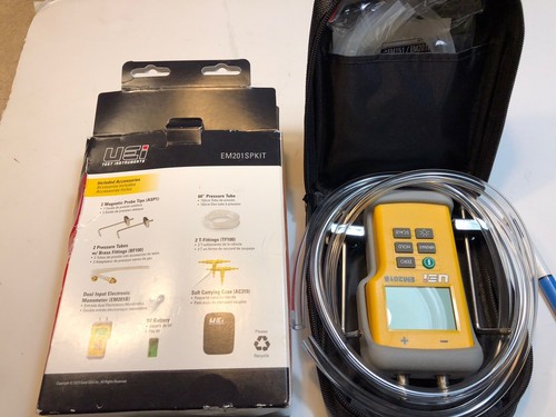 UEi EM201SPKIT Digital Electronic Manometer Static Pressure Kit ...