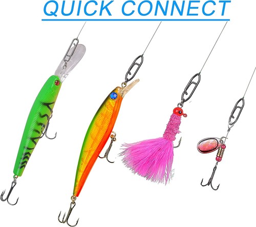 Fast Fishing Power Clips Stainless Steel Clip Connector Quick Change ...